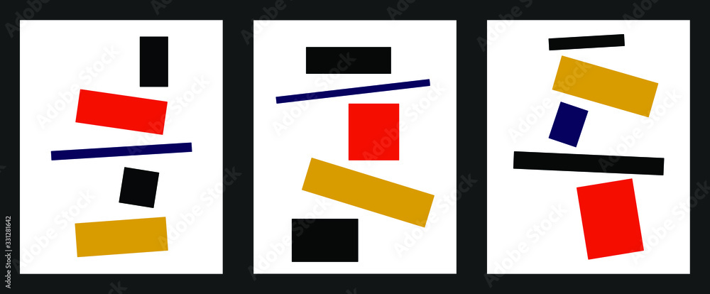 Rectangle Art Primary Colors