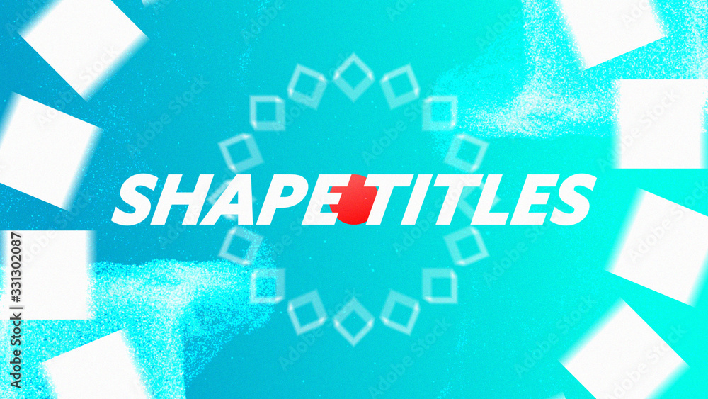 Seamless Bold Shape Titles Stock Template | Adobe Stock