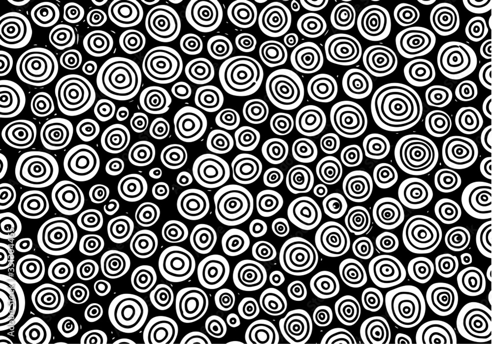 Hand Drawn Circle Background - Vector Stock Vector | Adobe Stock