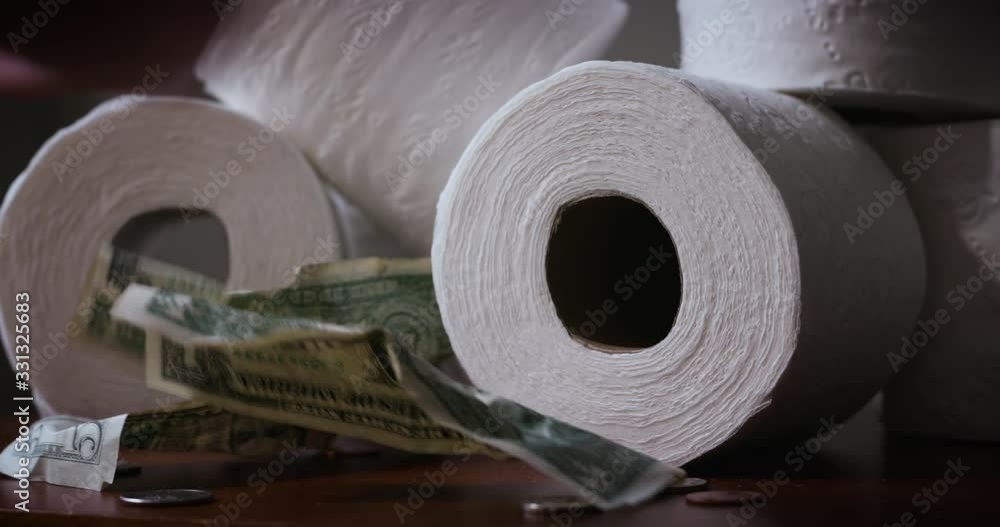 Toilet paper is sold for five dollars ($5.00) a roll (US Currency ...