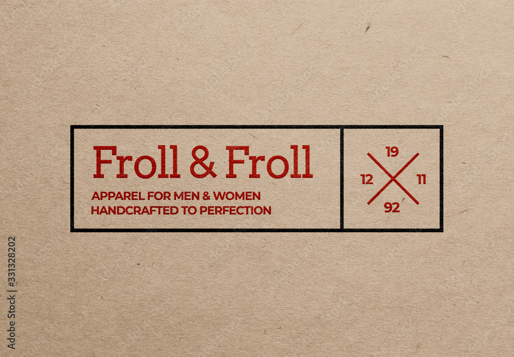 Recycled Paper Old Print Effect Mockup Stock Template | Adobe Stock