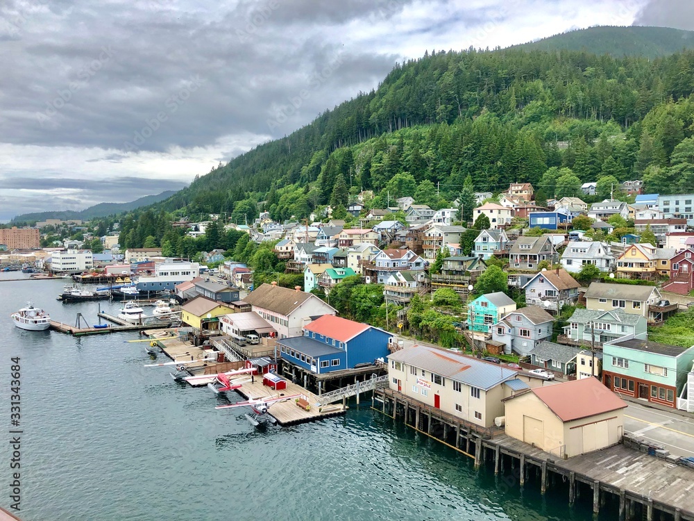Ketchikan Harbor, Alaska Stock Photo | Adobe Stock