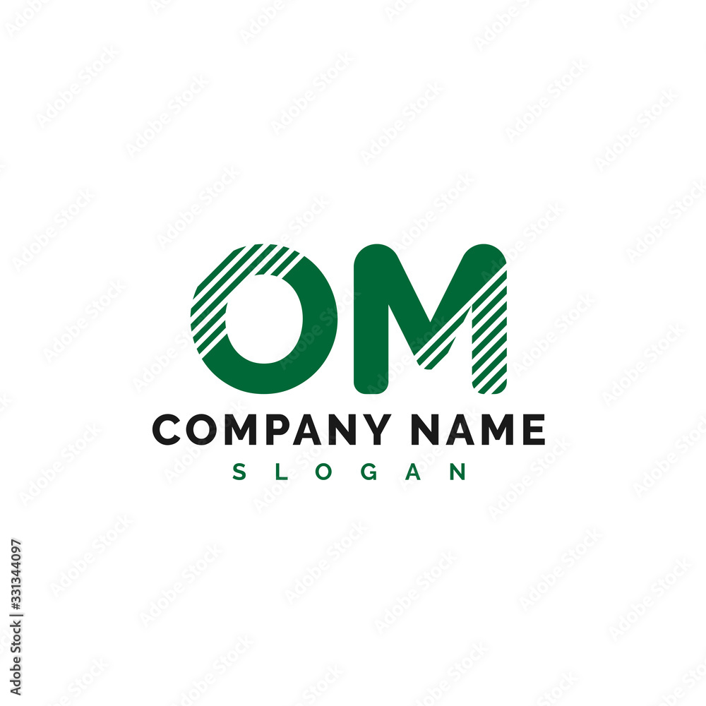 OM Letter Logo Design. OM letter logo Vector Illustration - Vector ...