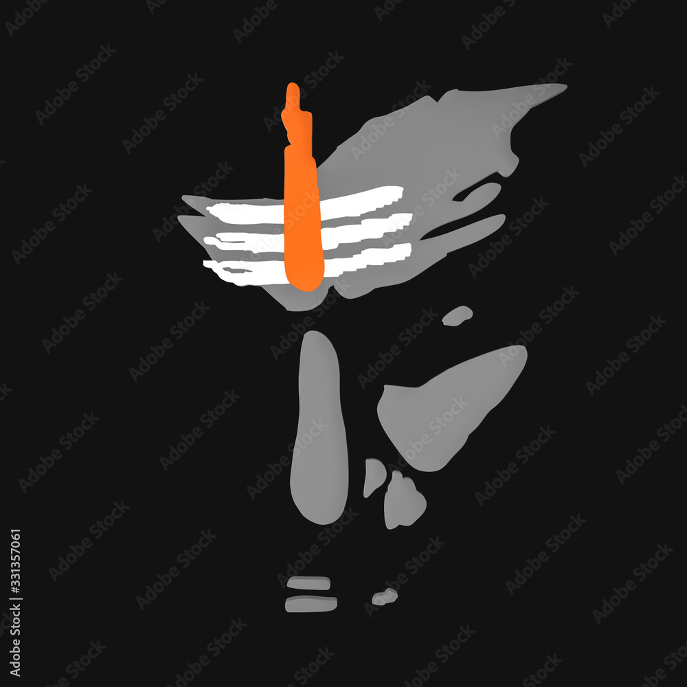 Mahakal Vector Illustration Stock Illustration | Adobe Stock