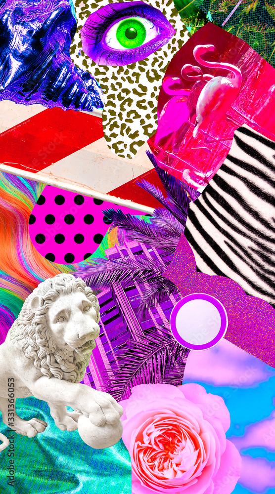 Fashion aesthetic moodboard collage. Mix textures and minimal objects ...