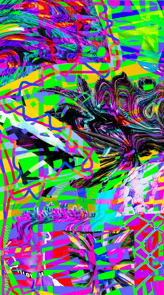 Fashion aesthetic moodboard creative collage. Mix textures and objects ...