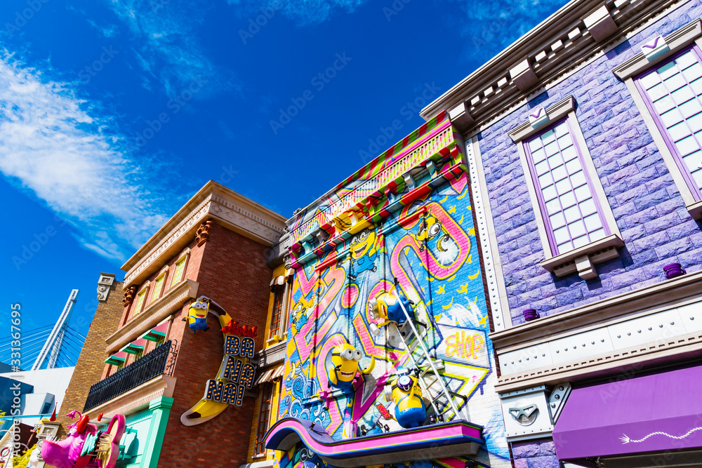OSAKA, JAPAN - AUGUST 10, 2019: Photo of "FUN STORE at MINION PARK ...