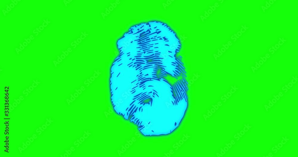 Fingerprint access pulse green screen scan identification detector ...