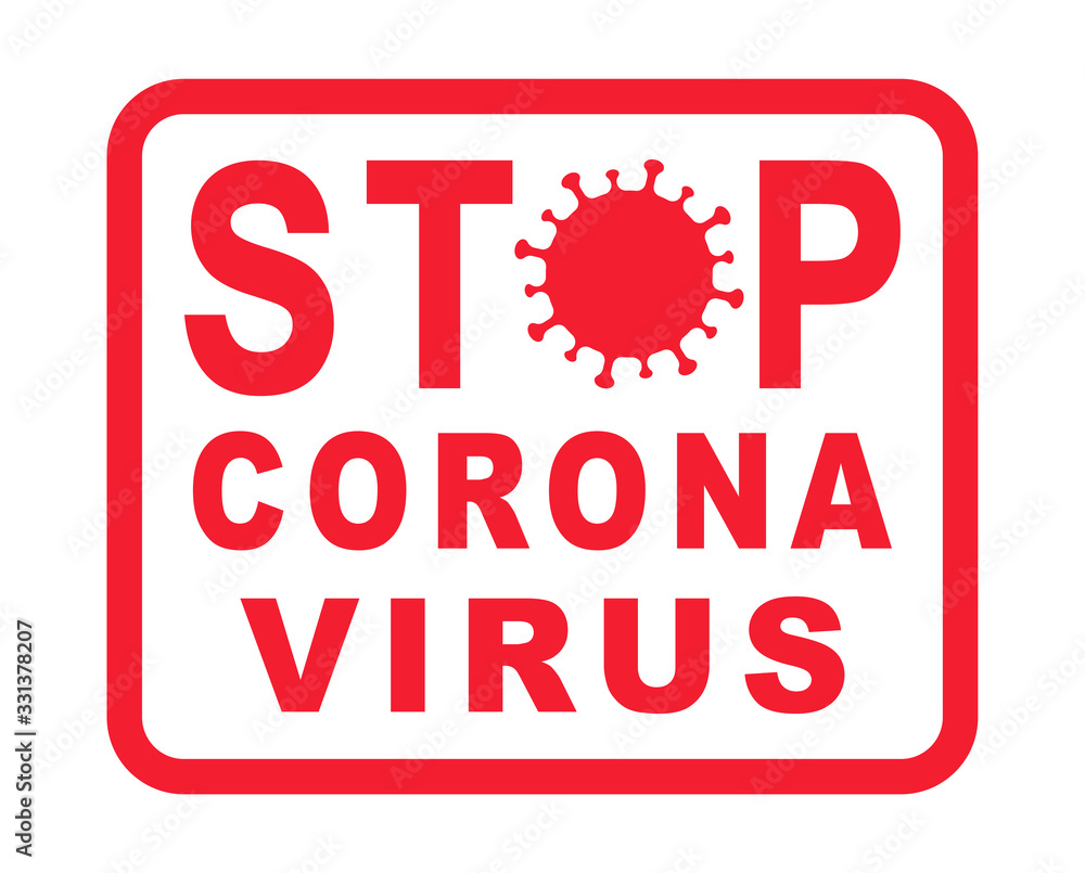 MERS Corona Virus Biohazard safety prohibition icon shape. biological ...