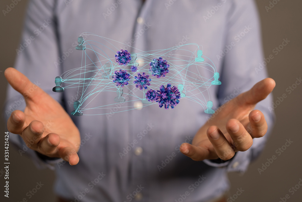 Virus Covid 19-NCP. nCoV denoted Stock Photo | Adobe Stock