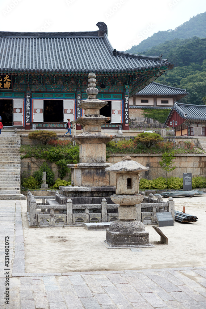 Haeinsa Temple in Hapcheon-gun, South Korea. Haeinsa is an old Korean ...