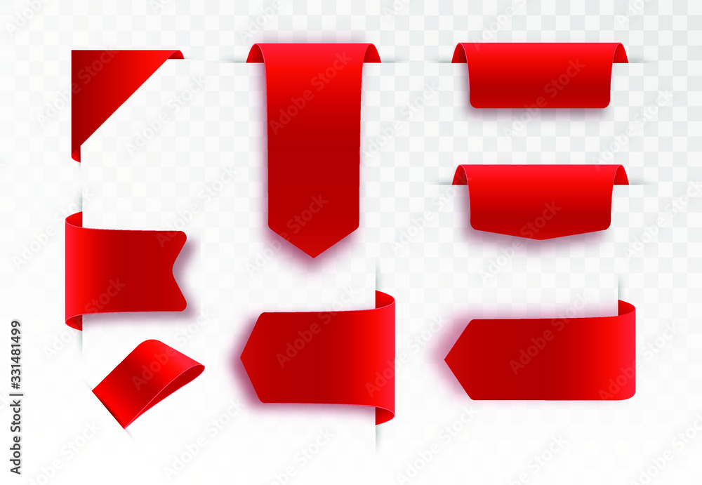 Best vector red labels isolated on transparent background. Best choice ...