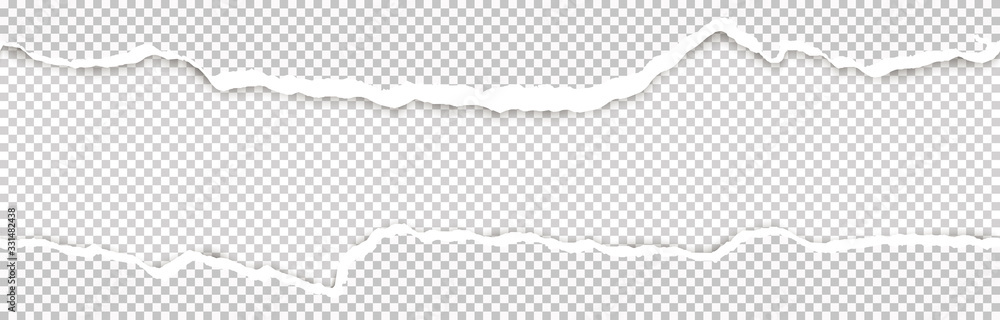 ripped open paper with vector transparency Stock Vector | Adobe Stock