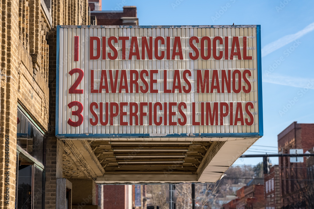 Spanish movie cinema billboard with three rules to avoid the ...