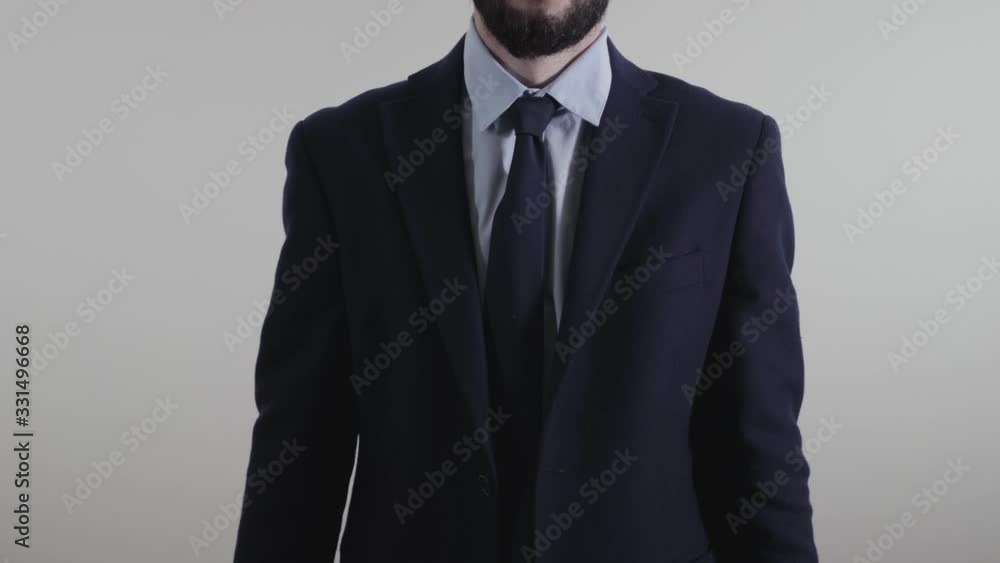 Male Caucasian finger tapping on watch face. Unrecognizable young ...