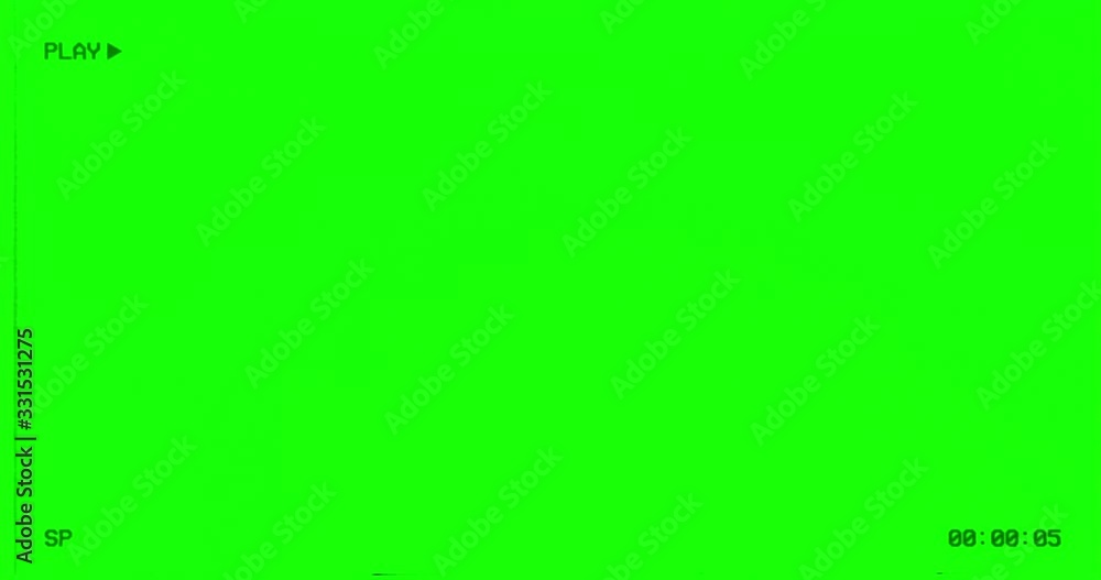 Green screen old vhs play camcorder rec counter animation 4k Stock ...