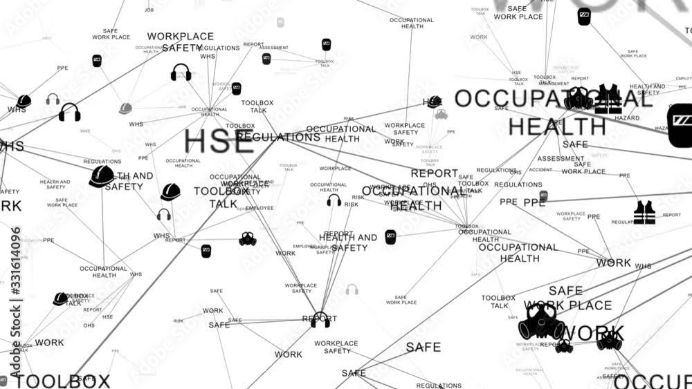 Occupational health and safety safe work place WHS HSE OSH animation ...