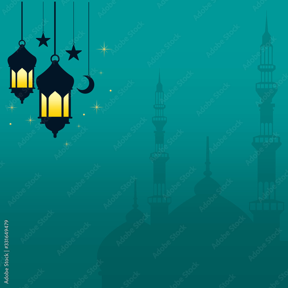 Islamic Background design for Ramadan Kareem Vector Template Stock ...