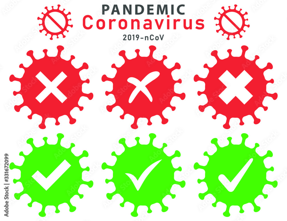 MERS Corona Virus Biohazard safety prohibition icon shape. biological ...