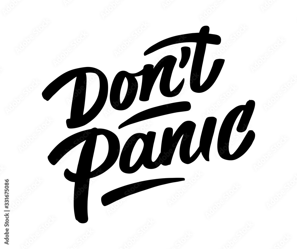Don't panic icon vector. Linear style sign for mobile concept and web ...