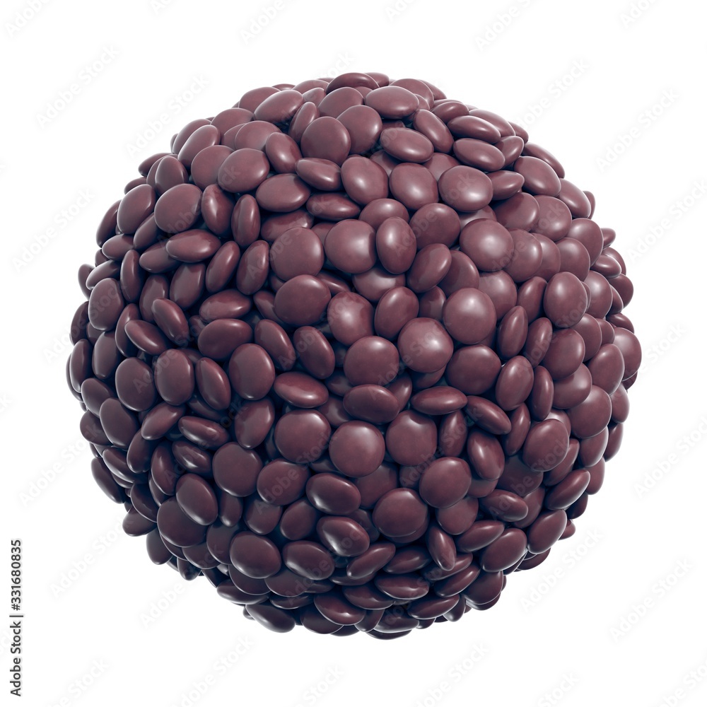 Colorful coated chocolate candies in the shape of a sphere Stock ...