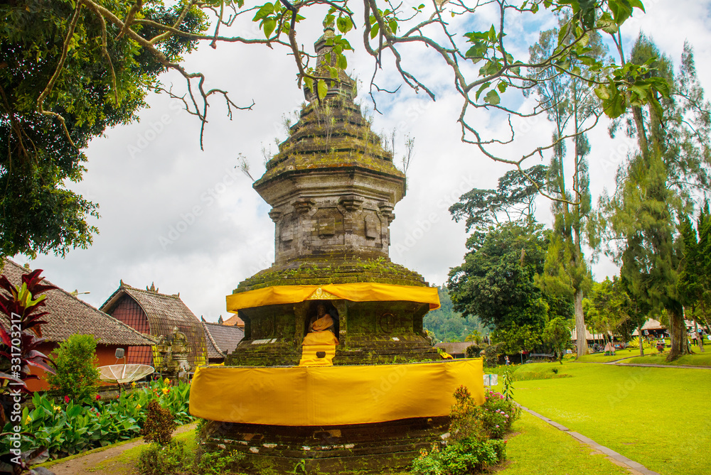 UBUD, BALI, INDONESIA - APRIL 2017: Beautiful Pura Ulun Danu Batur is a ...