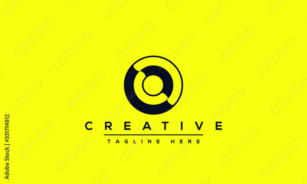 Creative abstract letter O logo design template. OO icon initial based ...