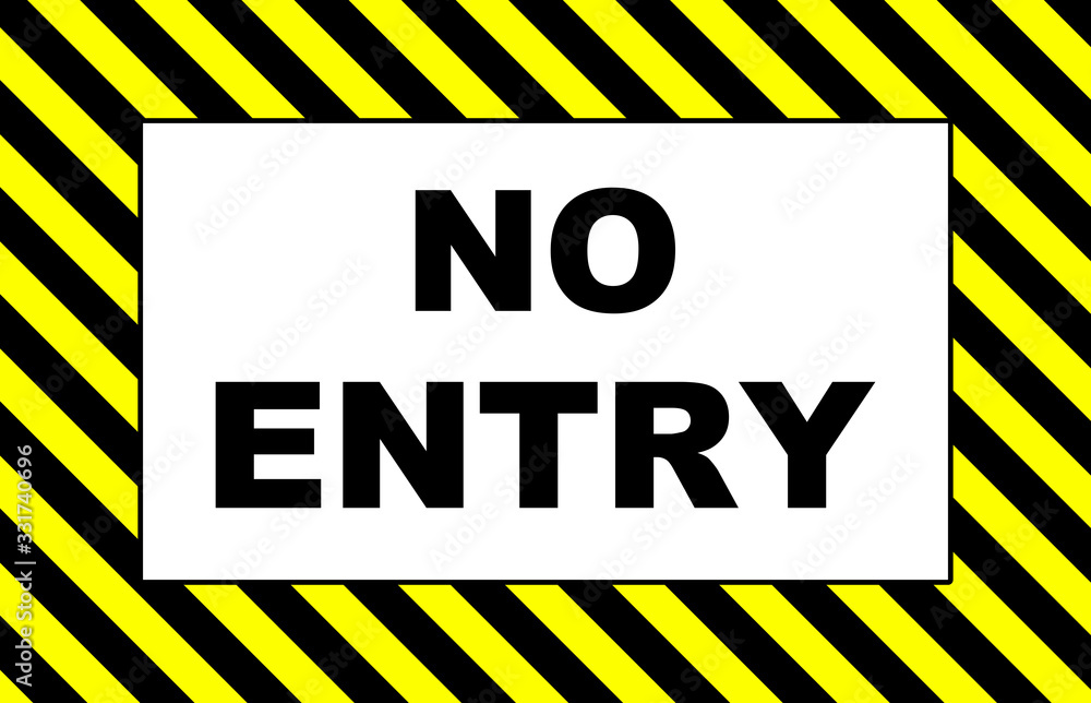 no entry warning sign Stock Illustration | Adobe Stock