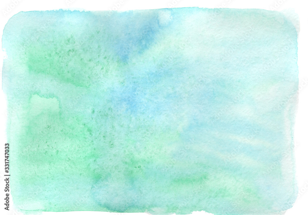 Watercolor Blue Smudge Background Hand Drawn Stock Illustration | Adobe ...
