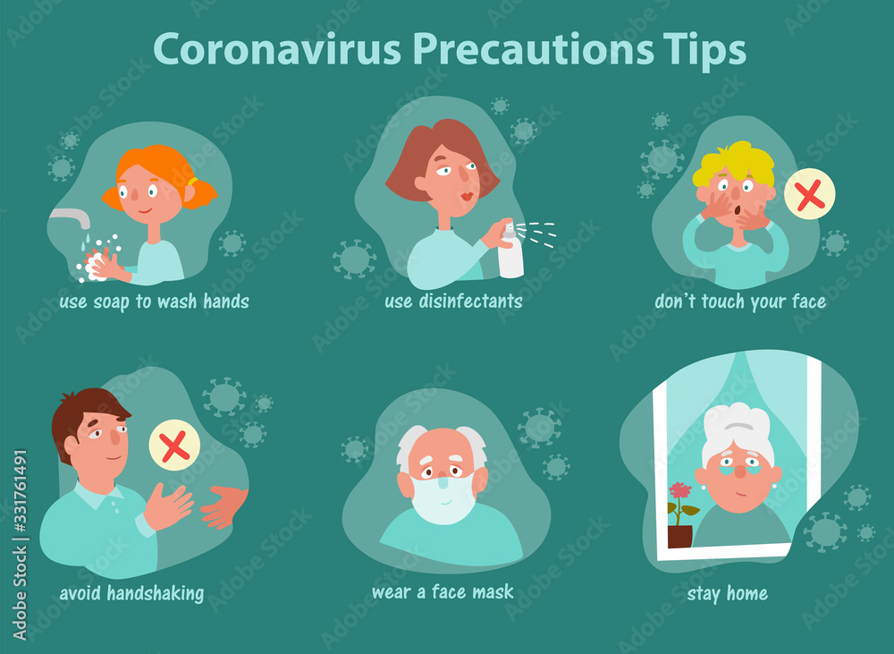 Coronavirus covid-19 safety tips and precautions guide during ...