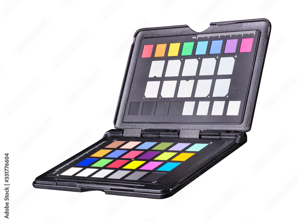 Rainbow color palette or colorchecker calibration passport for post ...