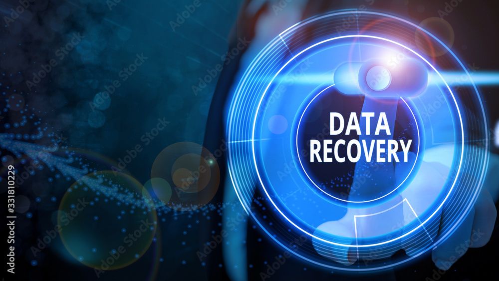 Word writing text Data Recovery. Business photo showcasing process of ...