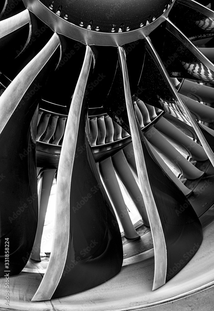 Boeing 787 engine GenX. Stock Photo | Adobe Stock