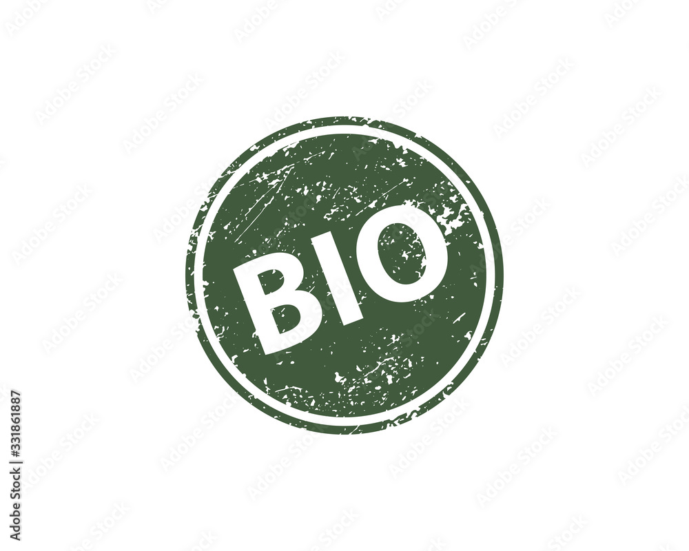 Bio stamp vector texture. Rubber cliche imprint. Web or print design ...