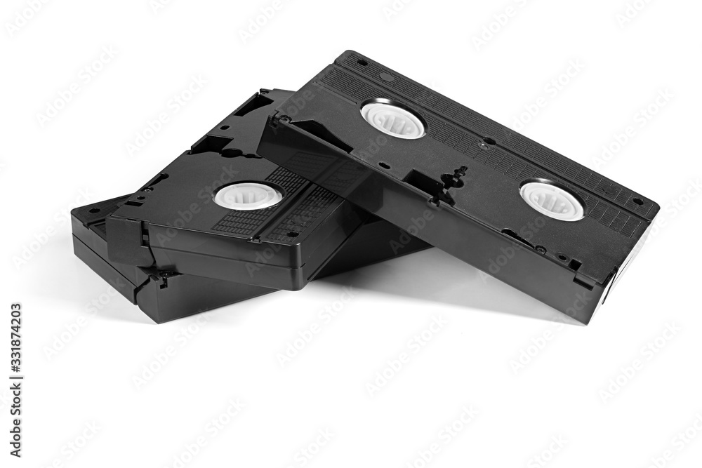 VHS video tape isolated on white background Stock Photo | Adobe Stock