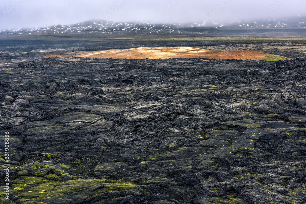 Krafla volcanic caldera a 90 km long fissure zone, Reykjahlid, Iceland ...
