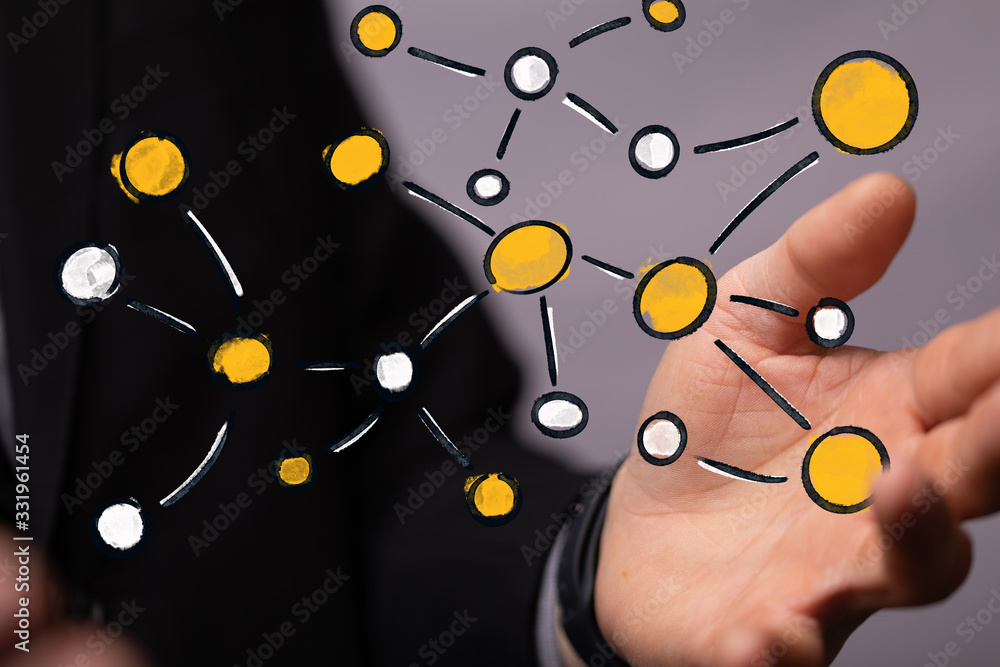 Digital Network and data concept. Stock Photo | Adobe Stock
