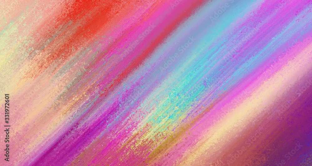 Abstract background, colorful striped design in gold blue red purple ...