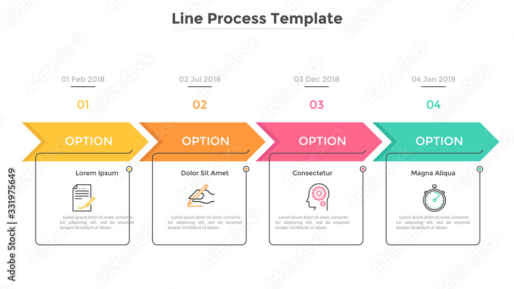 Fototapeta mapa świata dla dzieci Modern Infographic Template | Fototapety dla DZIECI