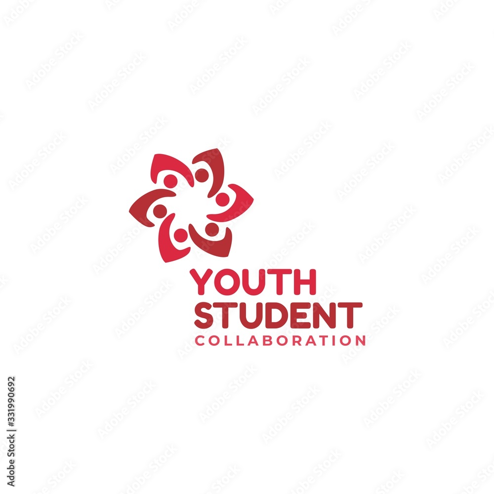Abstract Youth Logo Template Stock Vector | Adobe Stock