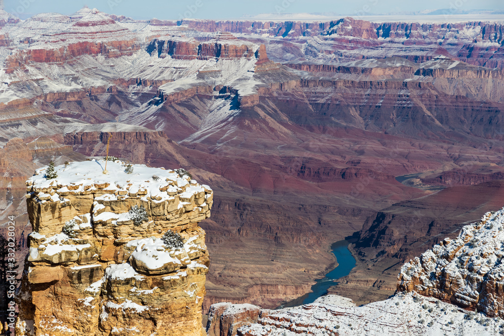 Poster Grand Canyon, at Moran Point after winter storm – Wall Art ...