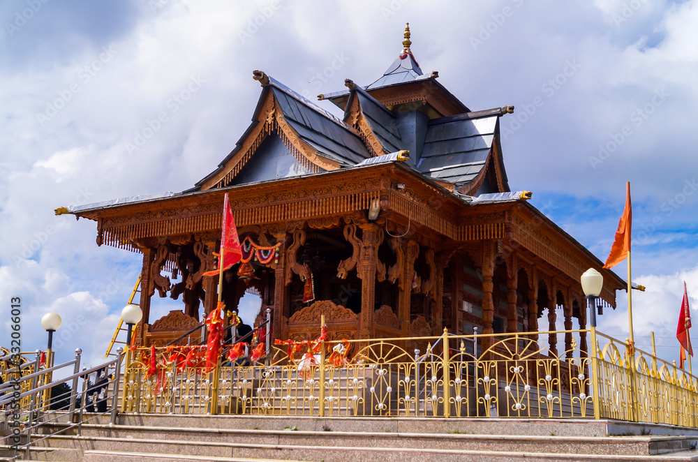 Goddess Kali temple commonly known as Hatu temple at Shimla Himachal ...