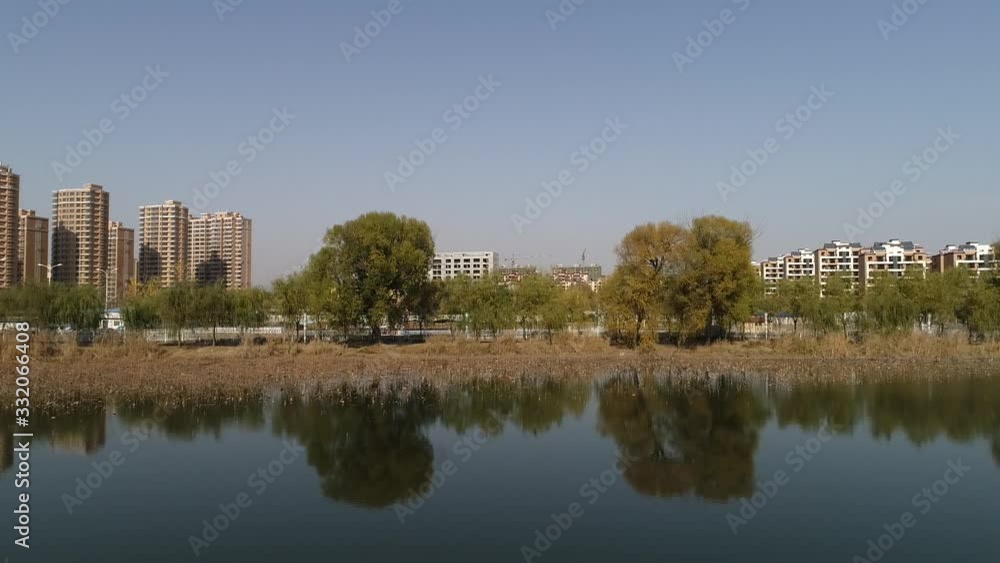 Waterfront, city, architecture, scenery, river, lake, water surface ...