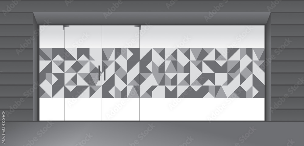 Abstract design for glass and wall graphics. Glass graphics design for ...