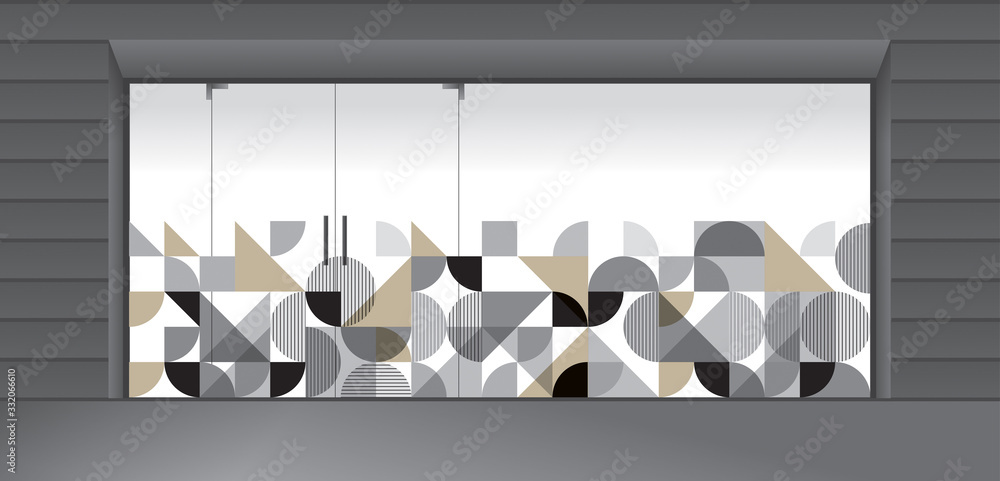 Abstract design for glass and wall graphics. Glass graphics design for ...