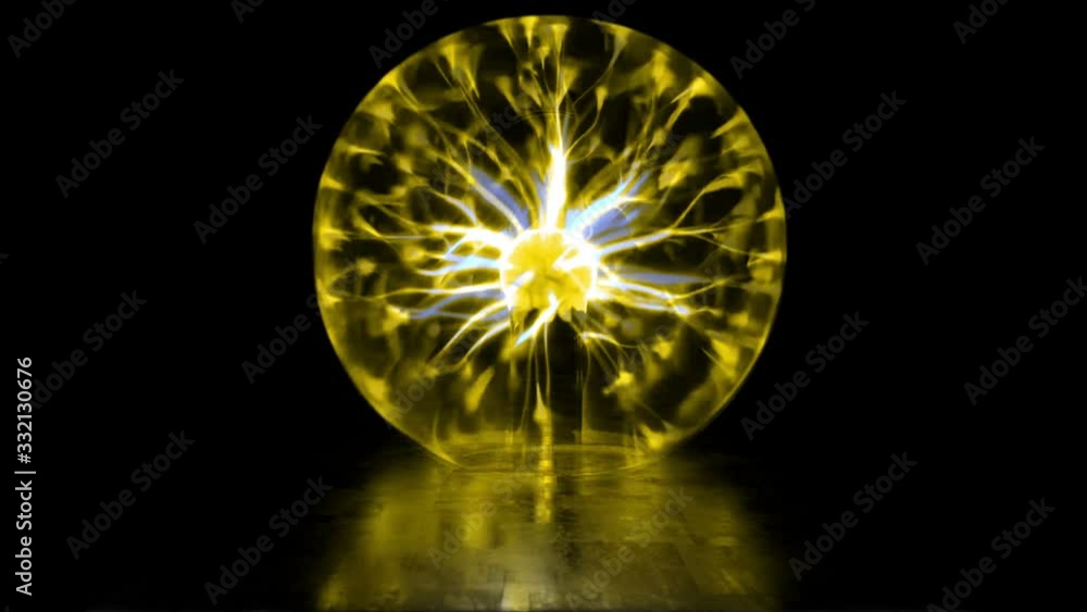 Plasma ball discharge lamp with high voltage lightning. Experiments ...