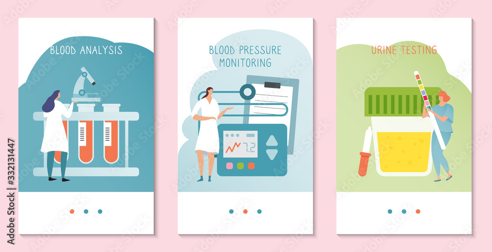 Clinical analysis in medical laboratory concept, people research test ...