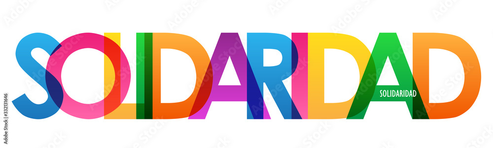 Tipografía vectorial SOLIDARIDAD Stock Vector | Adobe Stock