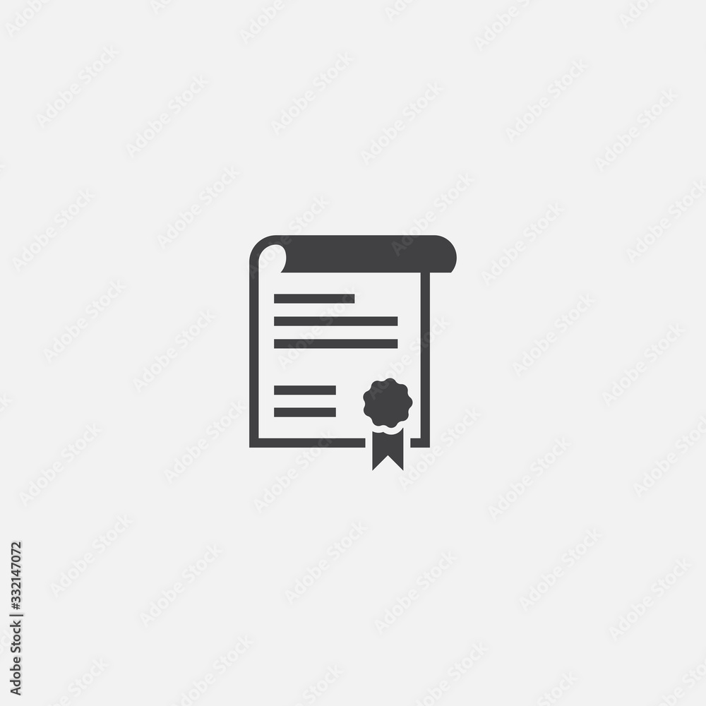 declaration Glyph icon. Simple sign illustration. declaration symbol ...