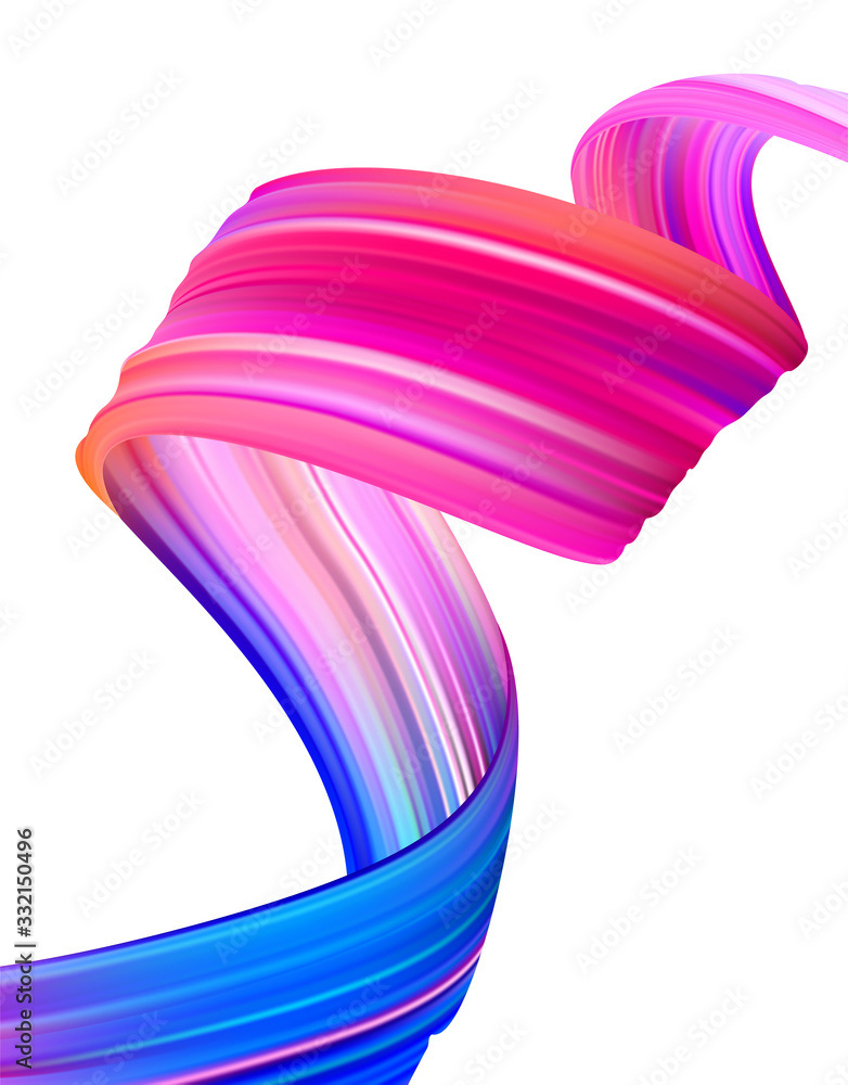 Modern colorful flow poster background. Abstract wavy twisted liquid ...